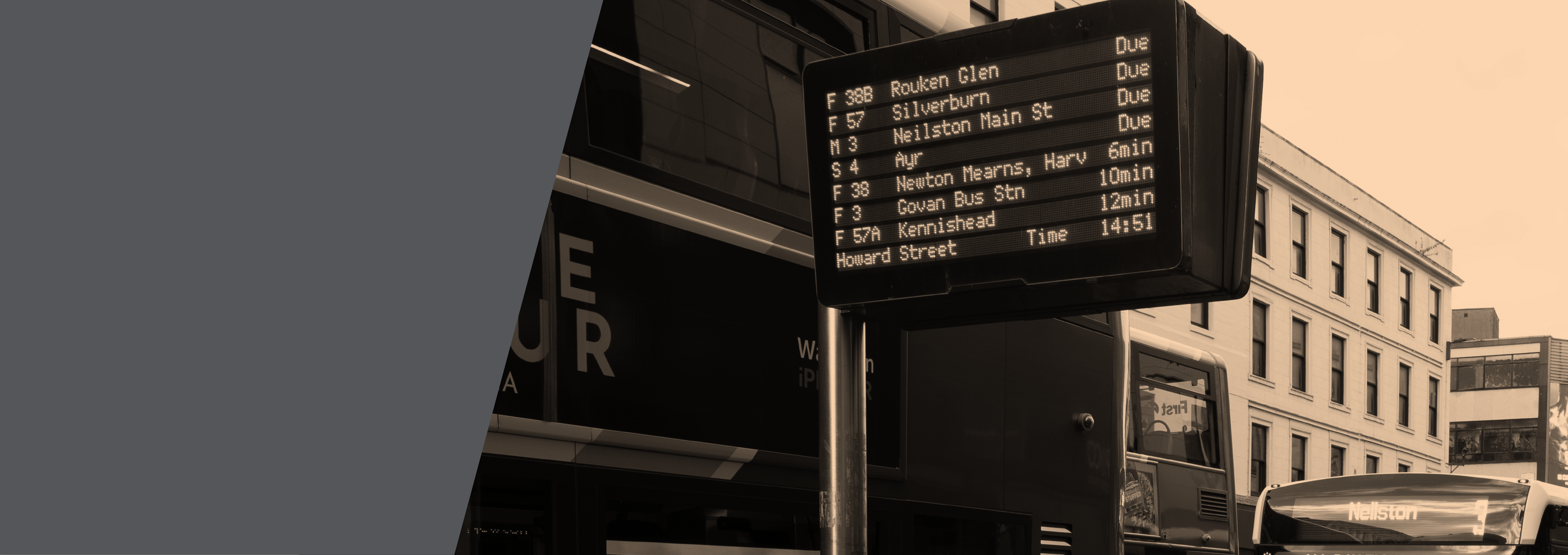Strathclyde Regional Bus Strategy electronic display